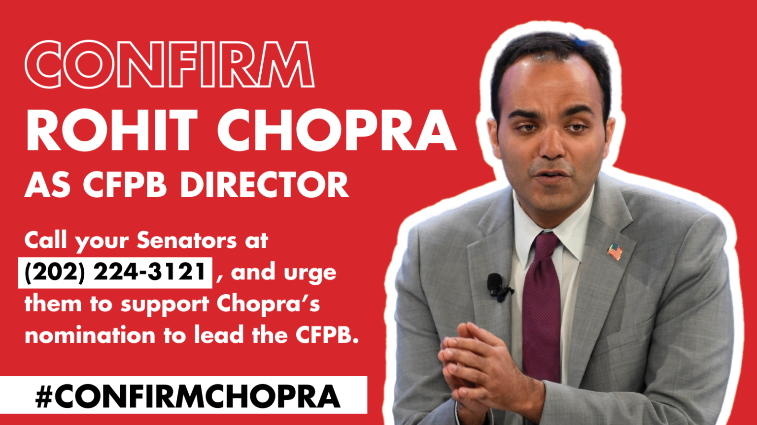 Urgent: Support Rohit Chopra’s Nomination to Lead CFPB | Public Justice