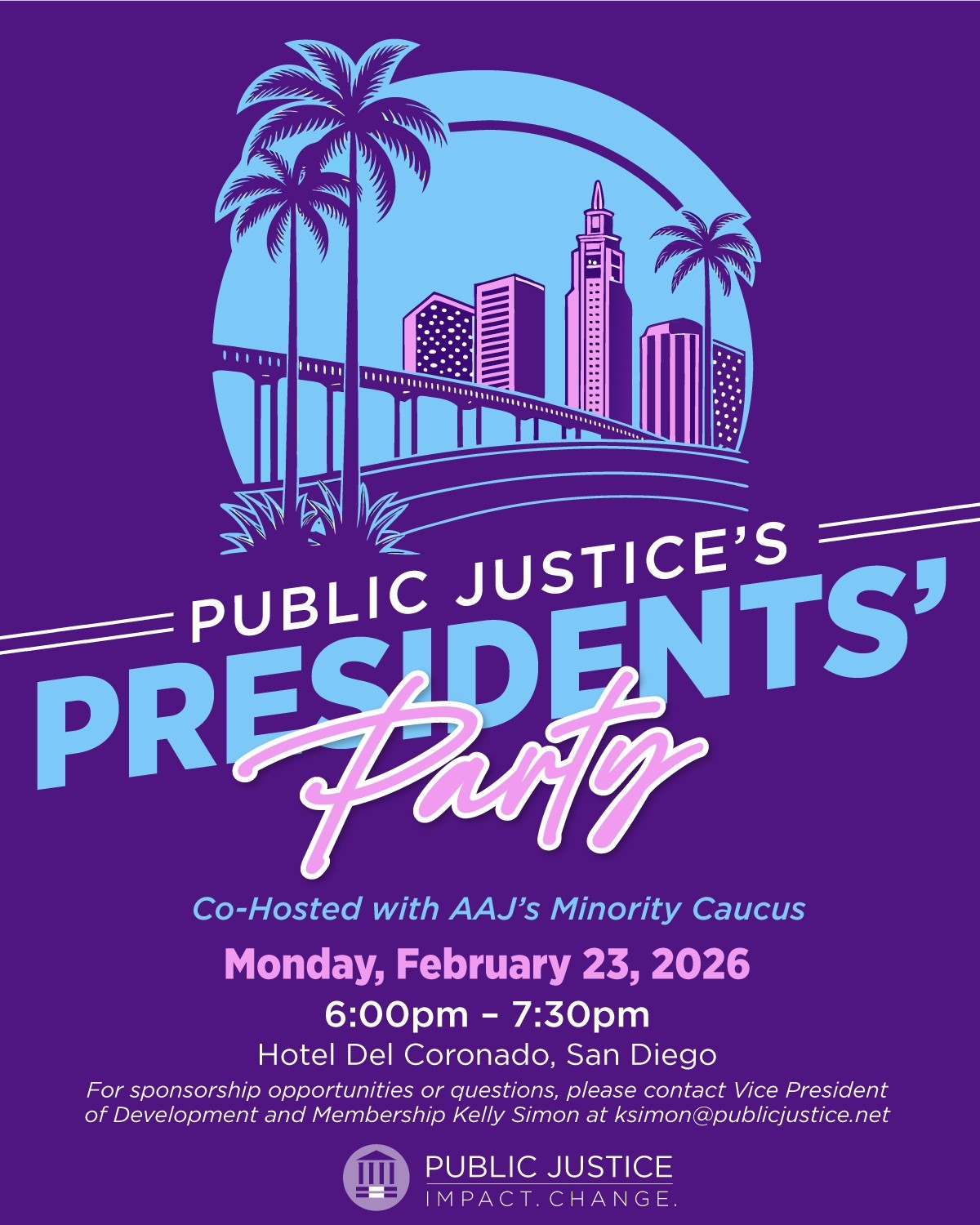 Public Justice's Presidents' Party 2026 | Public Justice